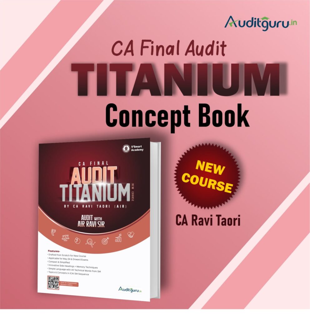 CA Final Audit Titanium Full Concept book for may 24